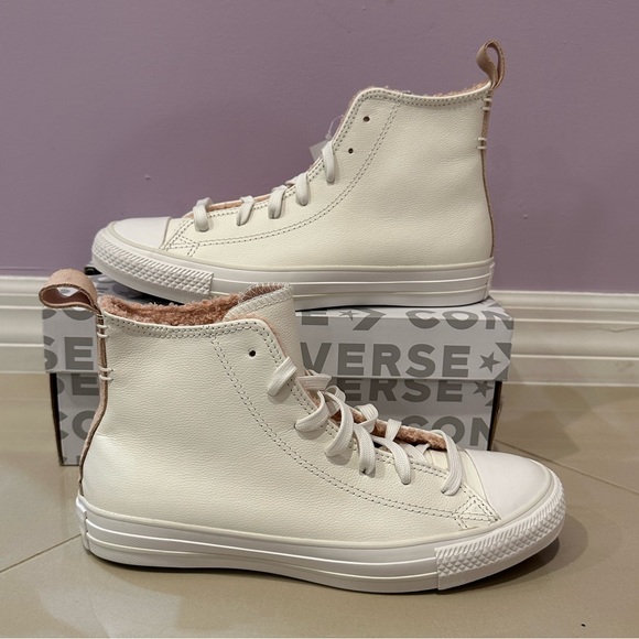 Converse | Shoes | Nib Converse Chuck Taylor All Star High Top Leather ...